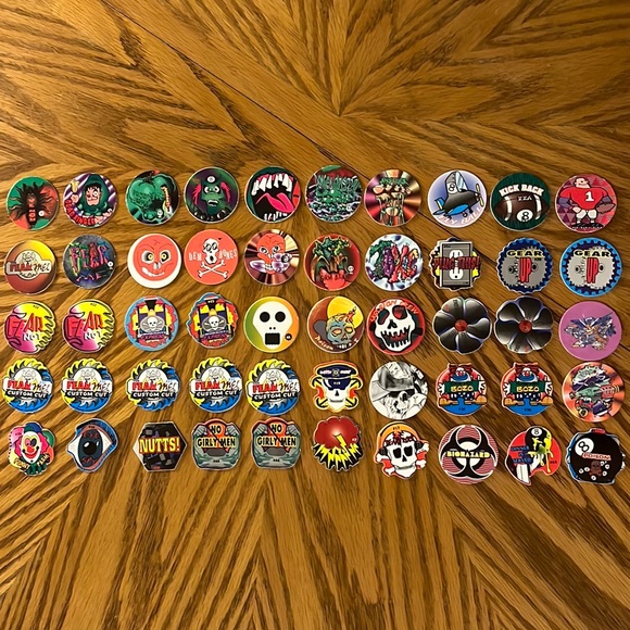 Other | Pogs Ultimate Badass 9s Collection Lot 50 Piece Set Skulls ...